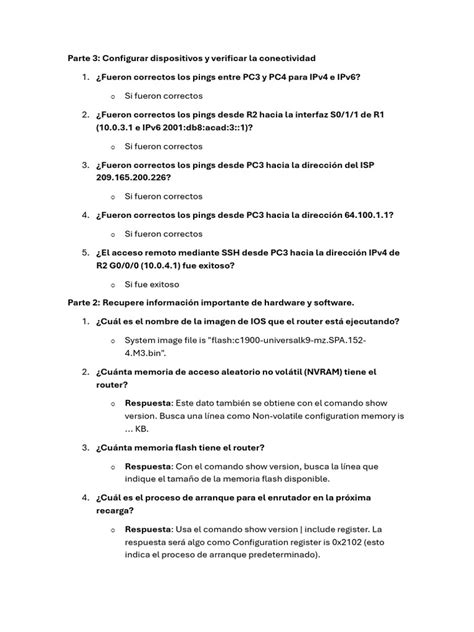 Actividad Cisco Pdf Enrutador Computación Yo Pv6