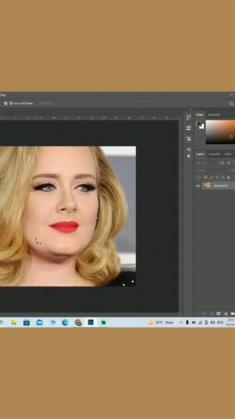 How To Remove Double Chin Photoshop Tutorial Graphics Tutorial In