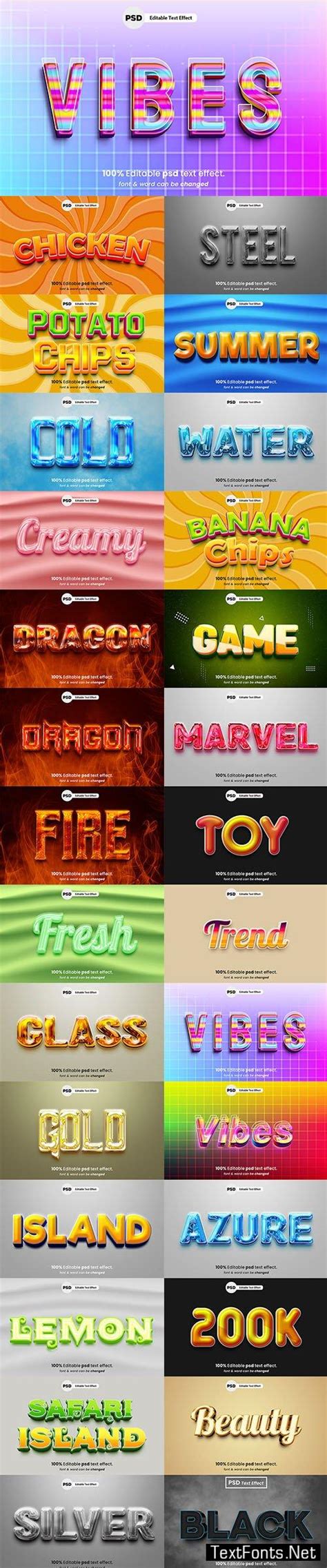 download premium text effect vol 198