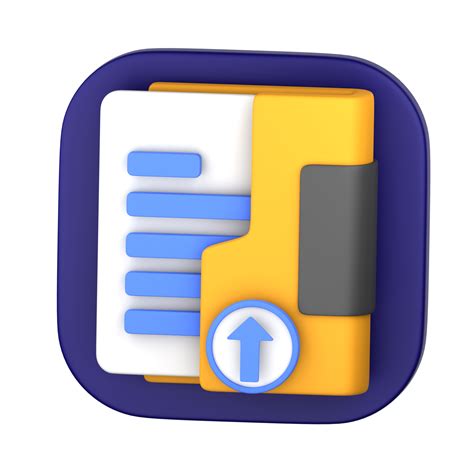 Folder Uploading 3d Illustration For Uiux Web App Presentation Etc