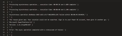 Export Solution Fails When A Solution Aware Power Bi Reportdataset Is