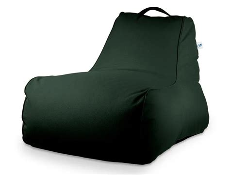 פוף כורסה איכותית לגינה ולמרפסת עמידה לתנאי חוץ מיוצרת בישראל דגם לימה בגוון ירוק בקבוק