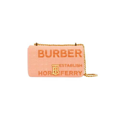 버버리 호스페리 프린트 퀼티드 스몰 롤라백 피치핑크 Burberry Kream