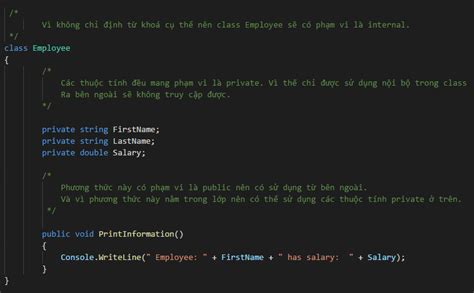 Các Loại Phạm Vi Truy Cập Trong Lập Trình Hướng đối Tượng Nguyễn Anh Tuấn