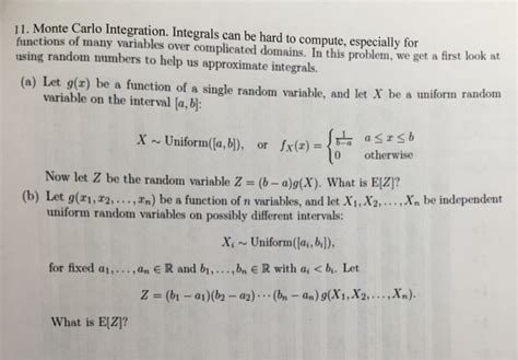 solved monte carlo integration integrals can be hard to