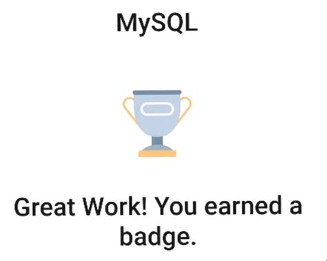Sri Janani S On Linkedin Skillbadgemysql