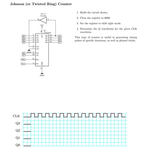 Solved Johnson Or Twisted Ring Counter 1 Build The