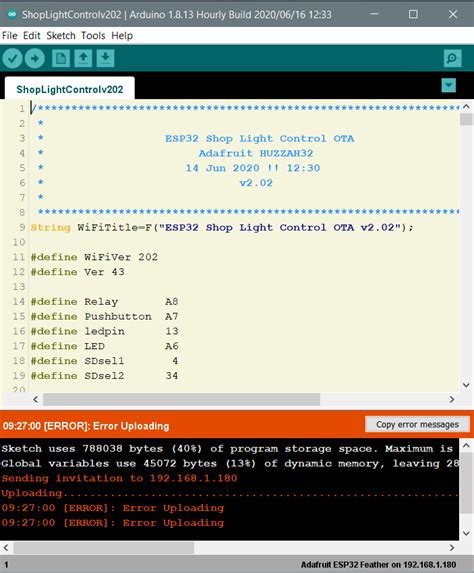 ArduinoOTA IDE X Arduino Forum