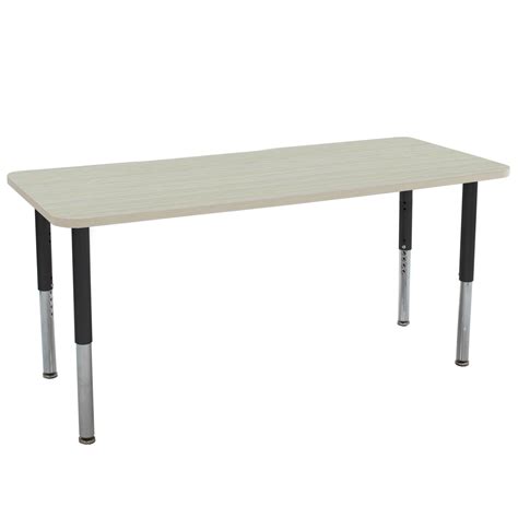 Fdp 24 X 72 Rectangle La Madera Activity Table With Adjustable Super