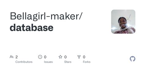 GitHub Bellagirl Maker Database