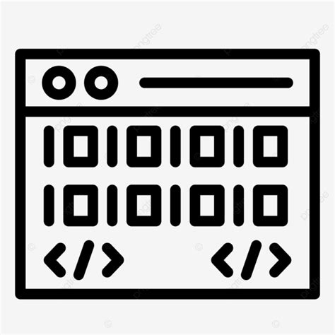 Coding Vector Icon Design Illustration Coding Binary Code Codes Png