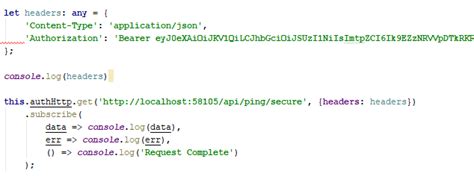Authorization Angular Jwt Tokens Stack Overflow