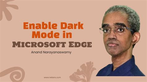 How To Enable Dark Mode In Microsoft Edge Youtube