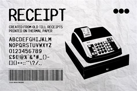 Receipt ~ Display Fonts ~ Creative Market