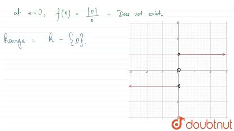 Write The Domain And Range Of The Signum Function Class 12 Function Maths Doubtnut