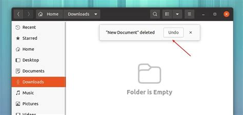 how to disable undo popup when deleting files in ubuntu 20 04 20 10
