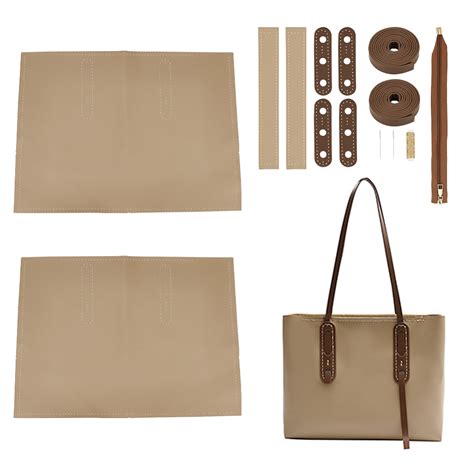 Diy Imitation Leather Tote Bag Making Kit Handmade Sewing Handbag