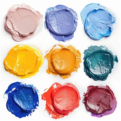 Paint Blobs Set Premium Ai Generated Image