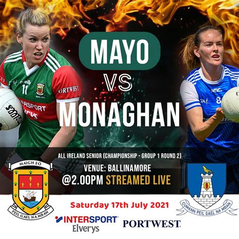 Mayo Lgfa On Twitter Gameday Another Sizzler Of A Game In Store For You This Afternoon We