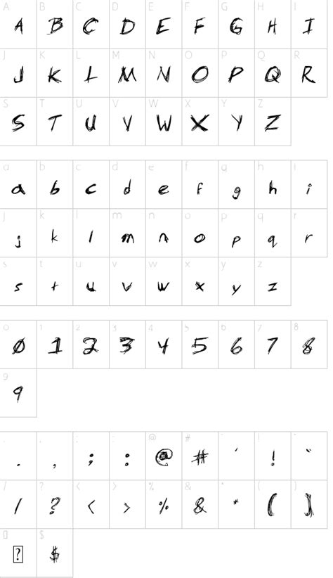 Ms Scratch Font Details Ms Scratch Font Details