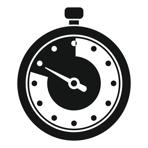 Second Stopwatch Icon Simple Vector Watch Timer 15109482 Vector Art At