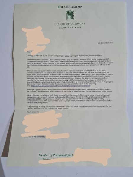 Sex Matters Response From Mp About Conversion Therapy Mumsnet Sex Matters Response From Mp About Conversion Therapy Mumsnet
