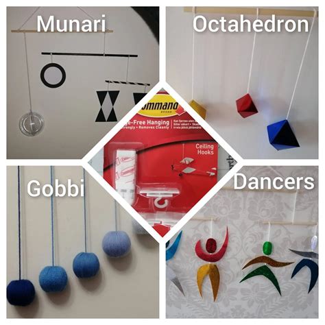 Móvil Bebé Montessori Estilo Monari Blanco Y Negro Colores Etsy España