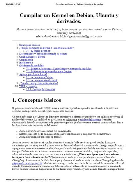 compilar un kernel en debian ubuntu y derivados es job 116 pdf