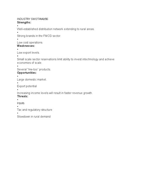 Soap Industry Analysis Pdf Economics Economies