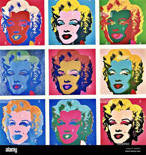 Marilyn Monroe Warhol Stock Vector Images Alamy