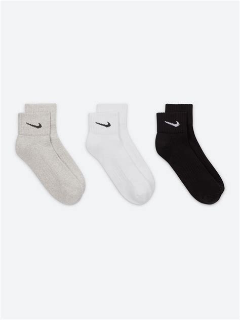Носки Nike U Nk Cush Ankle 3pr Value 3 пары мужские спортивные