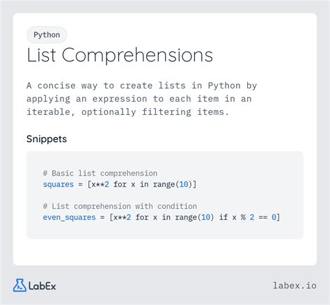 List Comprehensions