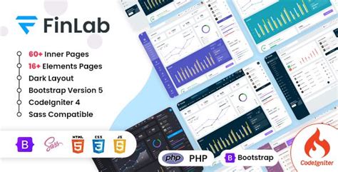 FinLab Crypto Trading UI Codeigniter Admin Template