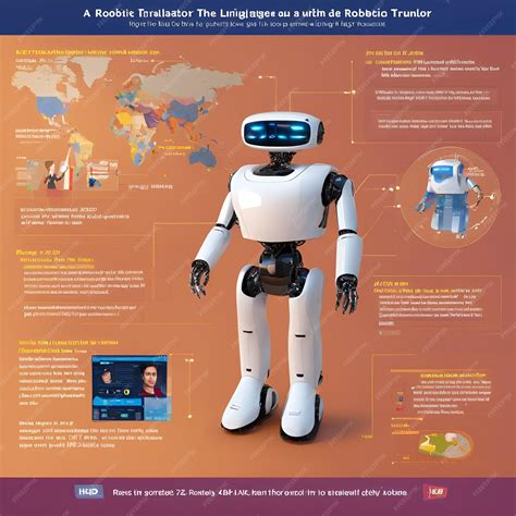 Premium Photo A Robotic Translator Bridging The Gap Between Languages And Cultures Fostering