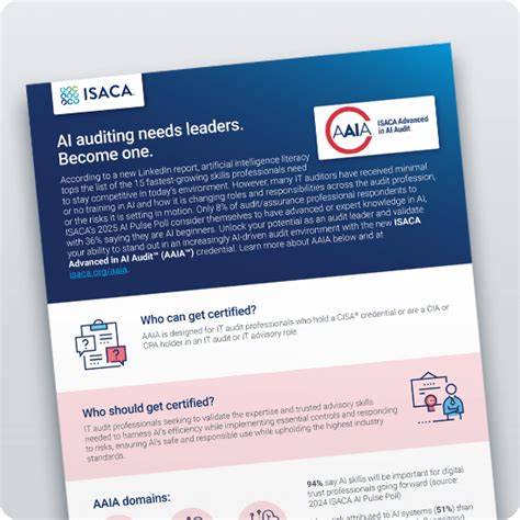 Aaia Infographic Isaca Advanced In Ai Audit