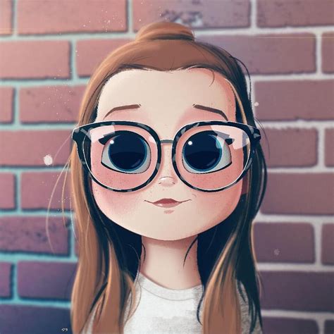 Girl Drawings With Glasses At Elvis Nusbaum Blog