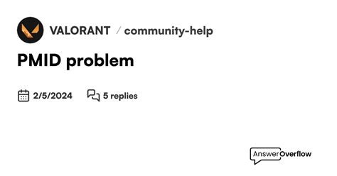 Pmid Problem Valorant