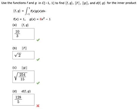 Solved Use The Functions F And G In C 1 1 To Find F G