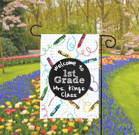 Personalized Classroom Flag Teacher Flag Custom Teacher Flag