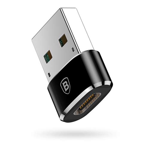 Переходник Baseus Exquisite Usb Male To Type C Female Vchehle Ua