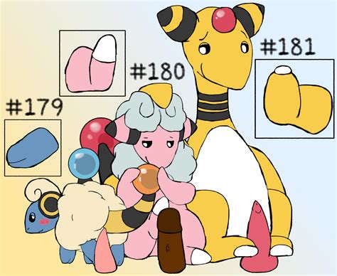 Rule 34 1 Toe 2 Toes Ambiguous Gender Ampharos Digital Media Artwork