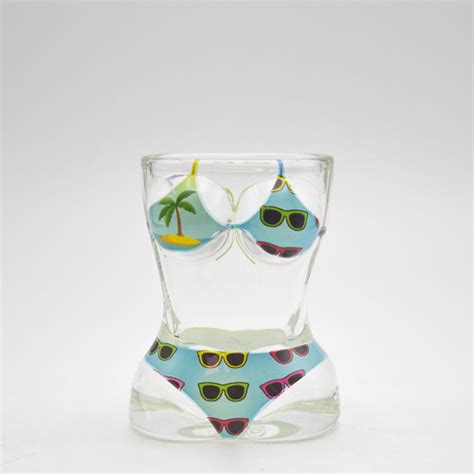 28 Glass Bathing Suit Shot Glass Sunglass Sea Creations