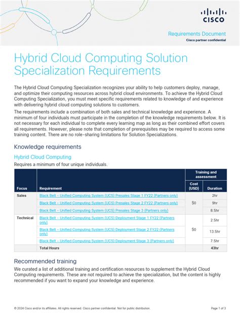 hybrid cloud computing solution specialization requirements pdf