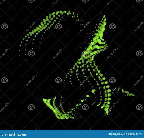 Math Flow Template For Presentation Light Emitting Lines Highlighting