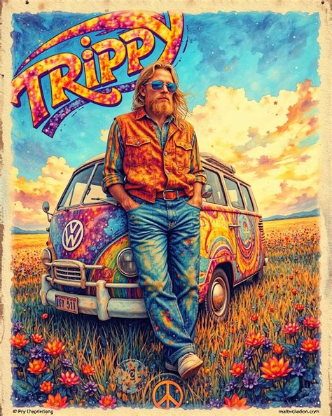 A Logo Trippy Vibrant Swirling Free Ai Photo Generator Starryai