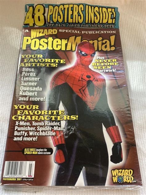 Comic Wizard Magazine Postermania 2001 48 Posters Of Favorites £3809 Picclick Uk