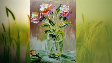 Букет роз в прозрачной вазе Relaxing Music Youtube