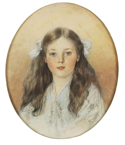 Sold Price Helen Allingham 1848 1926 Portrait Of A Young Girl 1906 44 X 35cm May 4