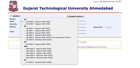 Gtu Result 2025 {today} Ba Be Bp Diploma May Results Reassessment