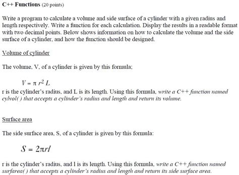 Solved C Functions 20 Points Write A Program To